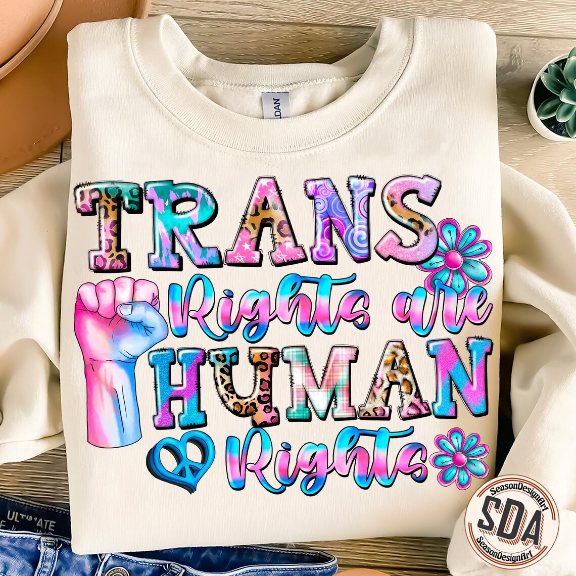 Trans Rights Are Human Rights PNG: LGBTQ Pride Month (digital File) - Etsy
