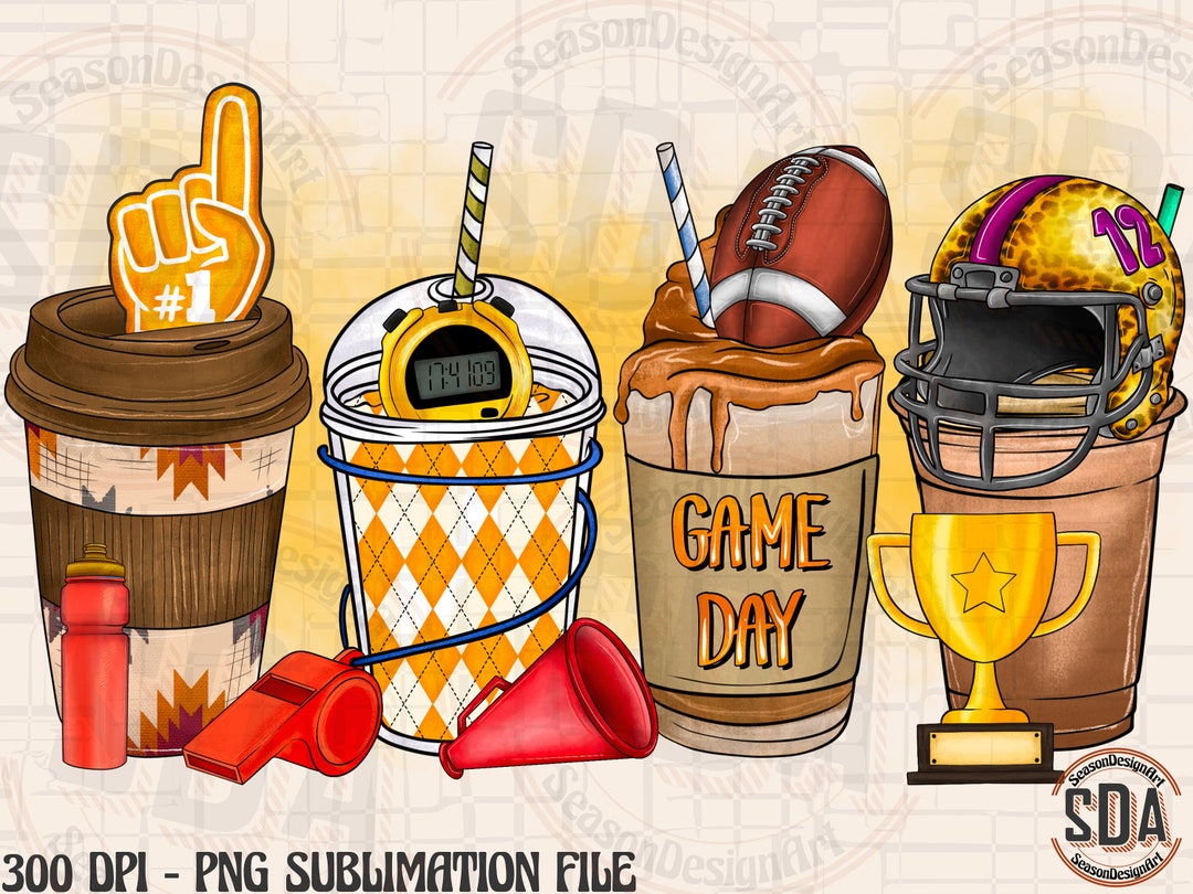 Football Coffee Drink Png, Football Sublimation Designs, Football Png ...