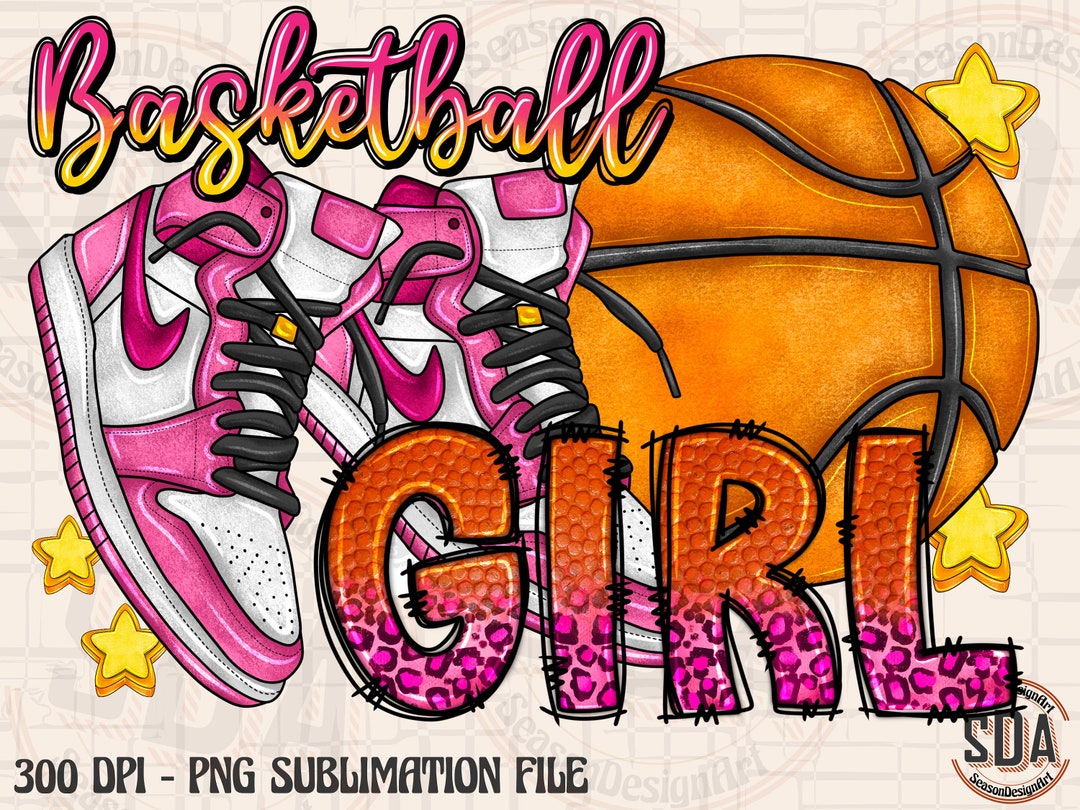Basketball Girl PNG: Sublimation Design (digital Download) - Etsy