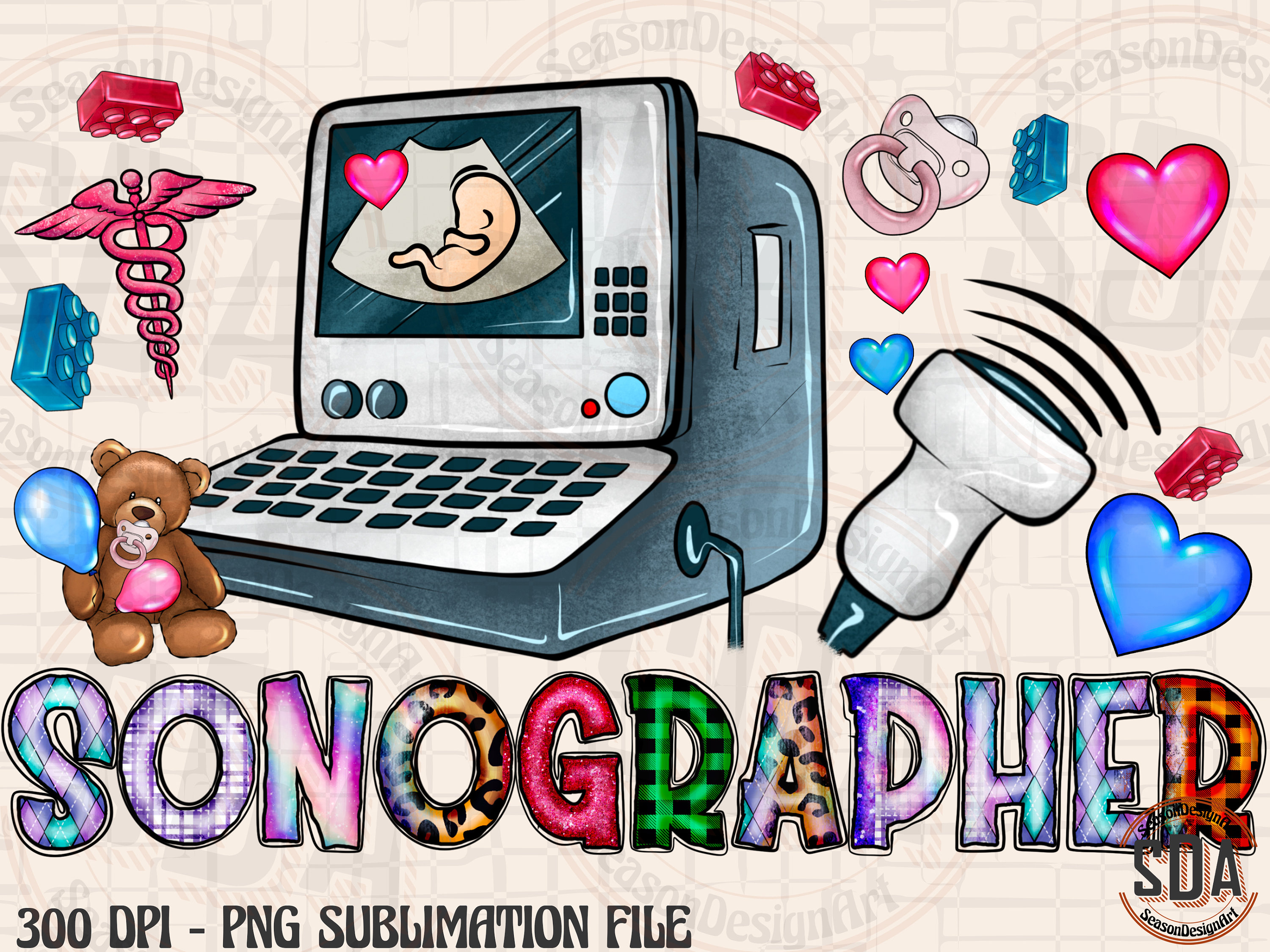 Sonographer Design Png Nurse Png Nurse Life Png Sonographer - Etsy ...
