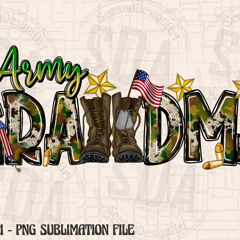 Proud Army Grandma - Etsy