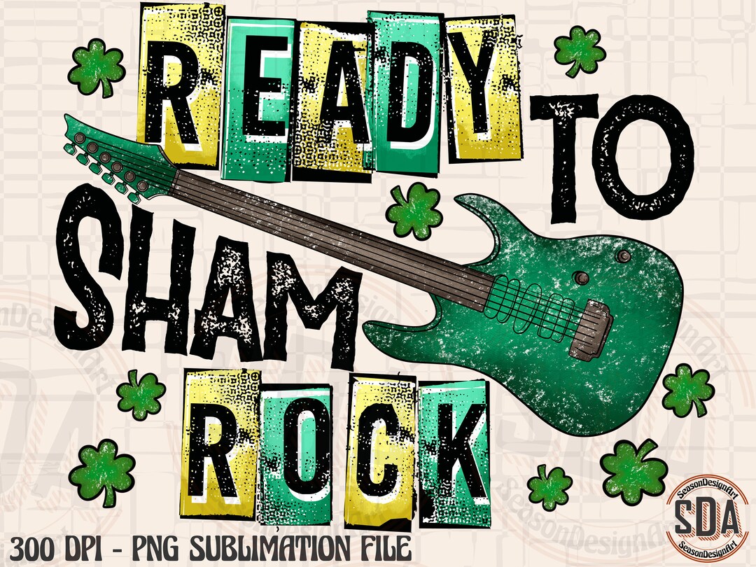 Sham Rock 'N Roll PNG, St. Patrick's Day Design, St.patrick's Day ...
