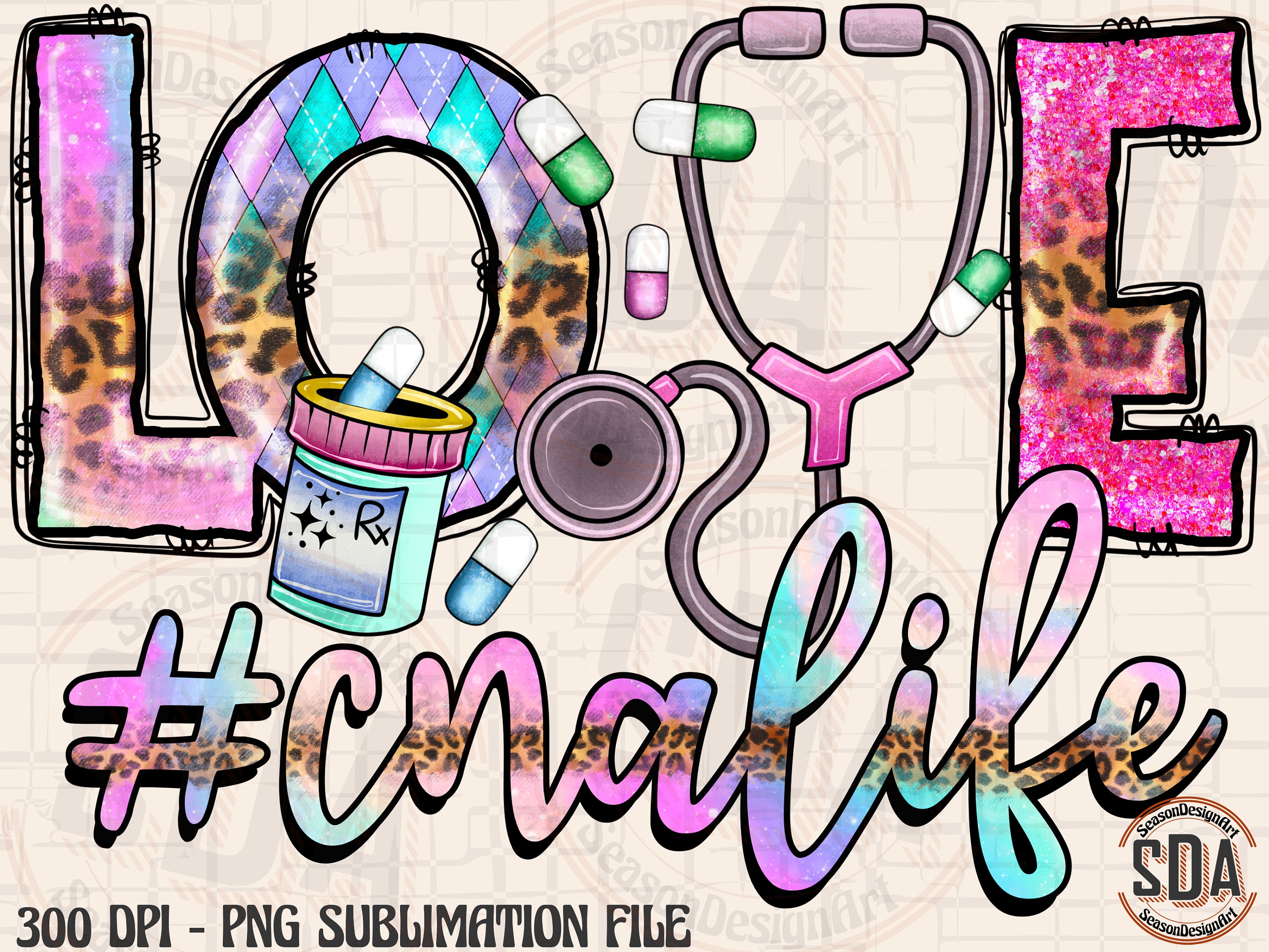 Love CNA Life Png Western Nurse Png CNA Medical Assistant - Etsy