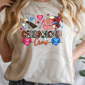 Cardiology Crew PNG: Anatomical Heart Sublimation Design (digital ...