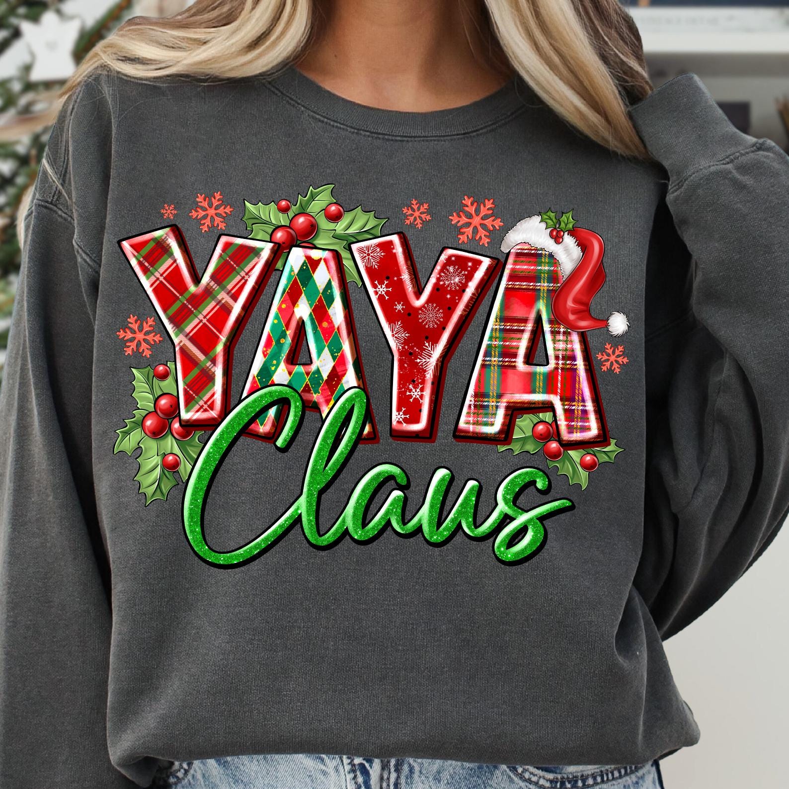 Christmas Yaya Claus PNG: Sublimation Design (digital Download) - Etsy