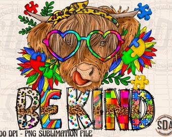 Highland Cow Autism - Etsy