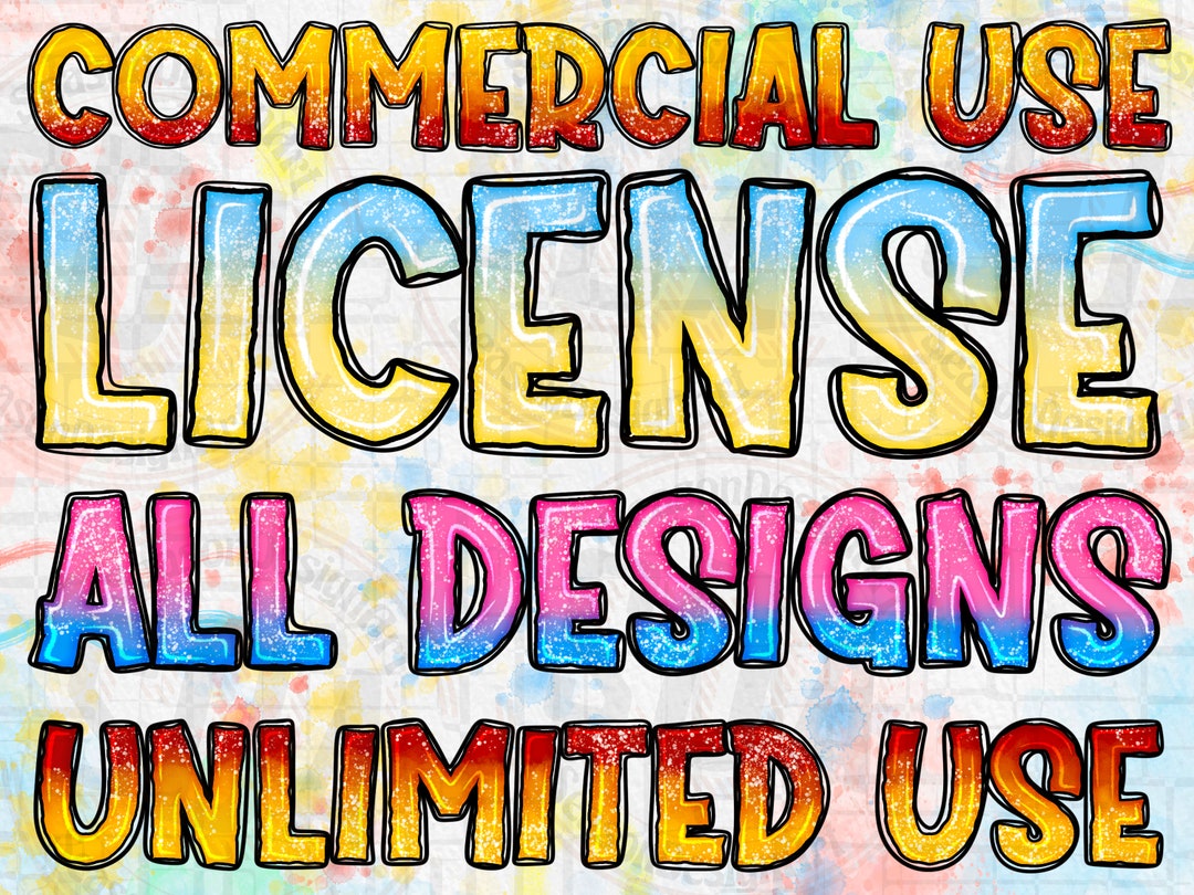 Whole Shop Designs Commercial Use License, Commercial Use License for ...