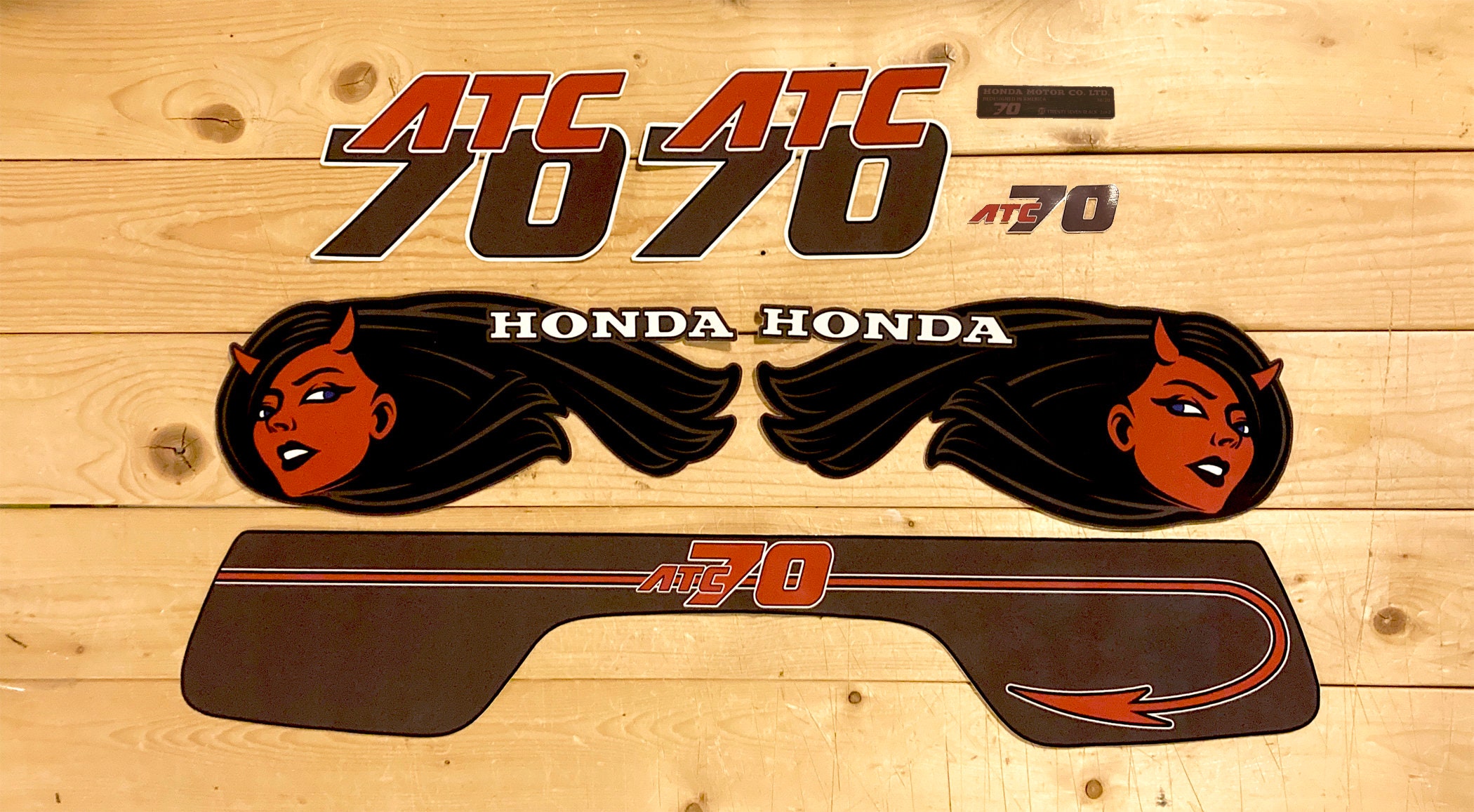 Honda ATC70 Full Custom GFX Set - Etsy