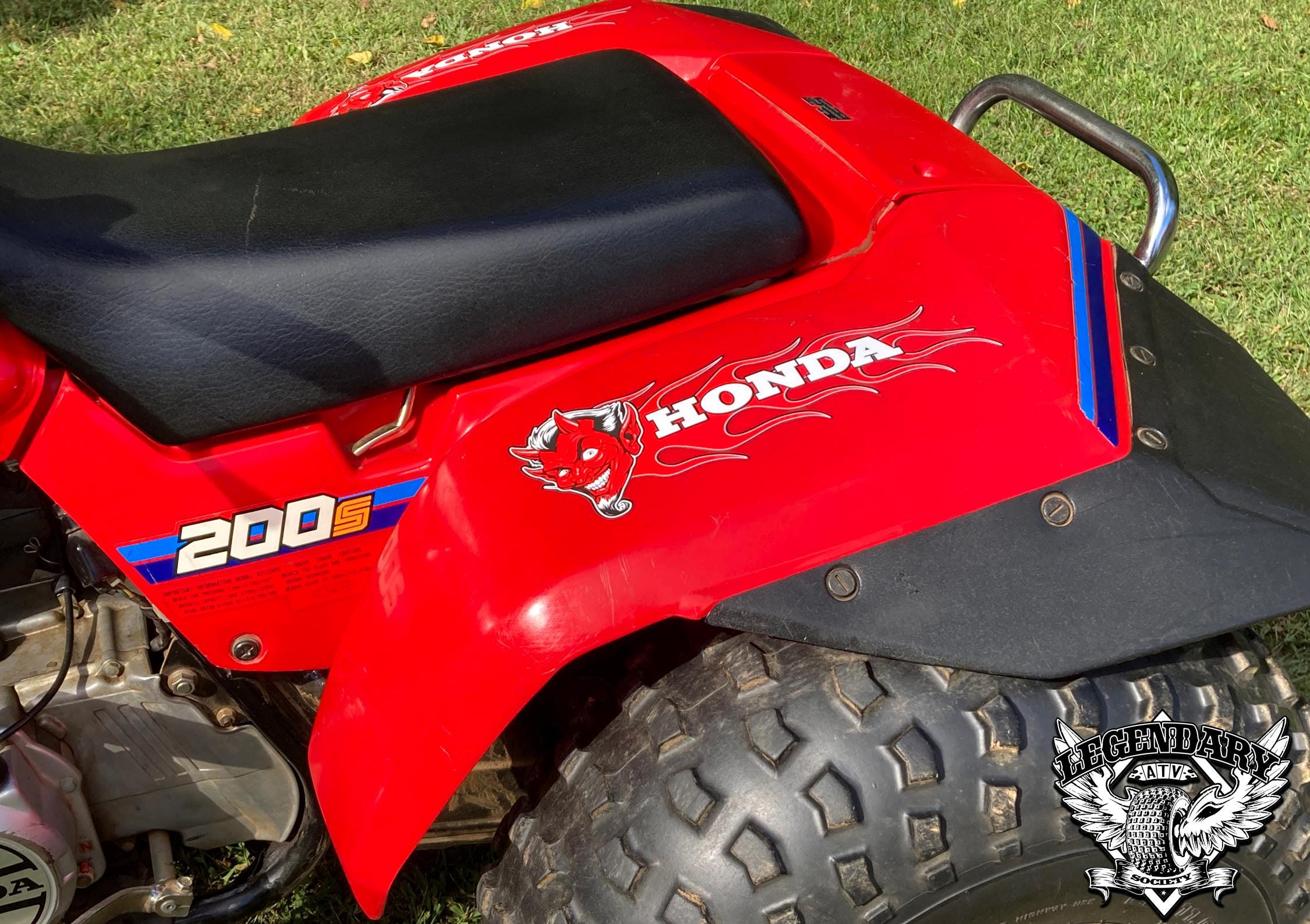New! Honda ATC70 Custom Tank Decals - Etsy