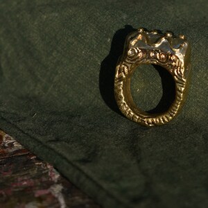 Handmade Brass Statement Ring- Boudicca - Etsy