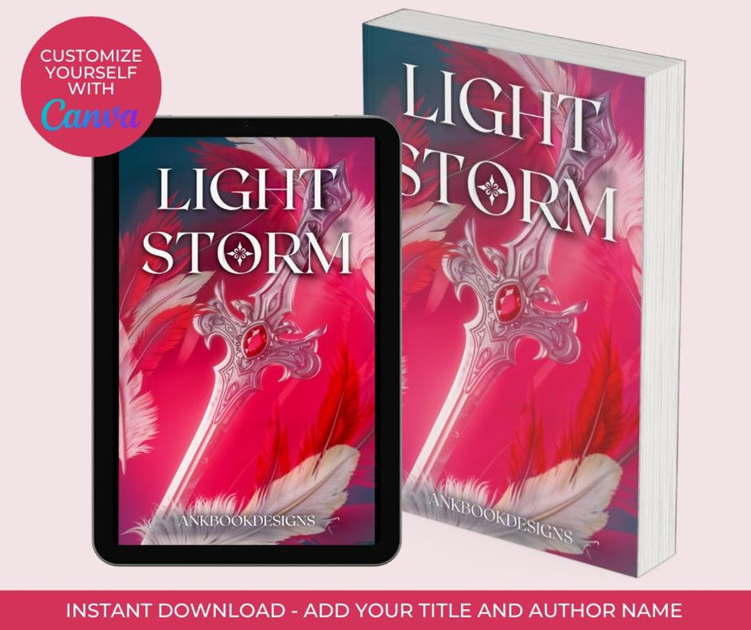 Unique Fantasy Romance Cover Premade | Canva Template- Self Serve ...
