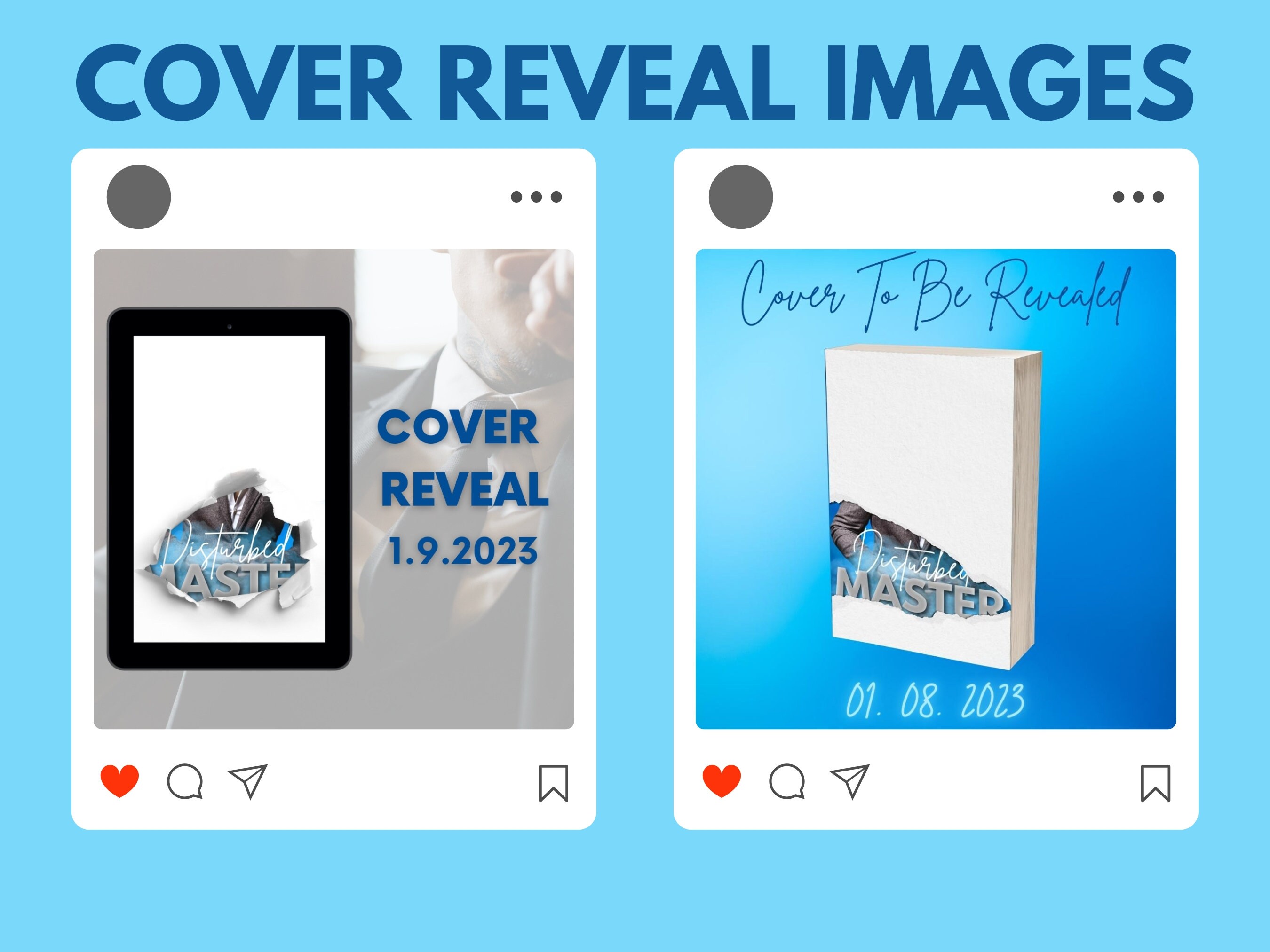 3D Book Cover Mockups Package | Cover Reveal Photos | Promotional ...