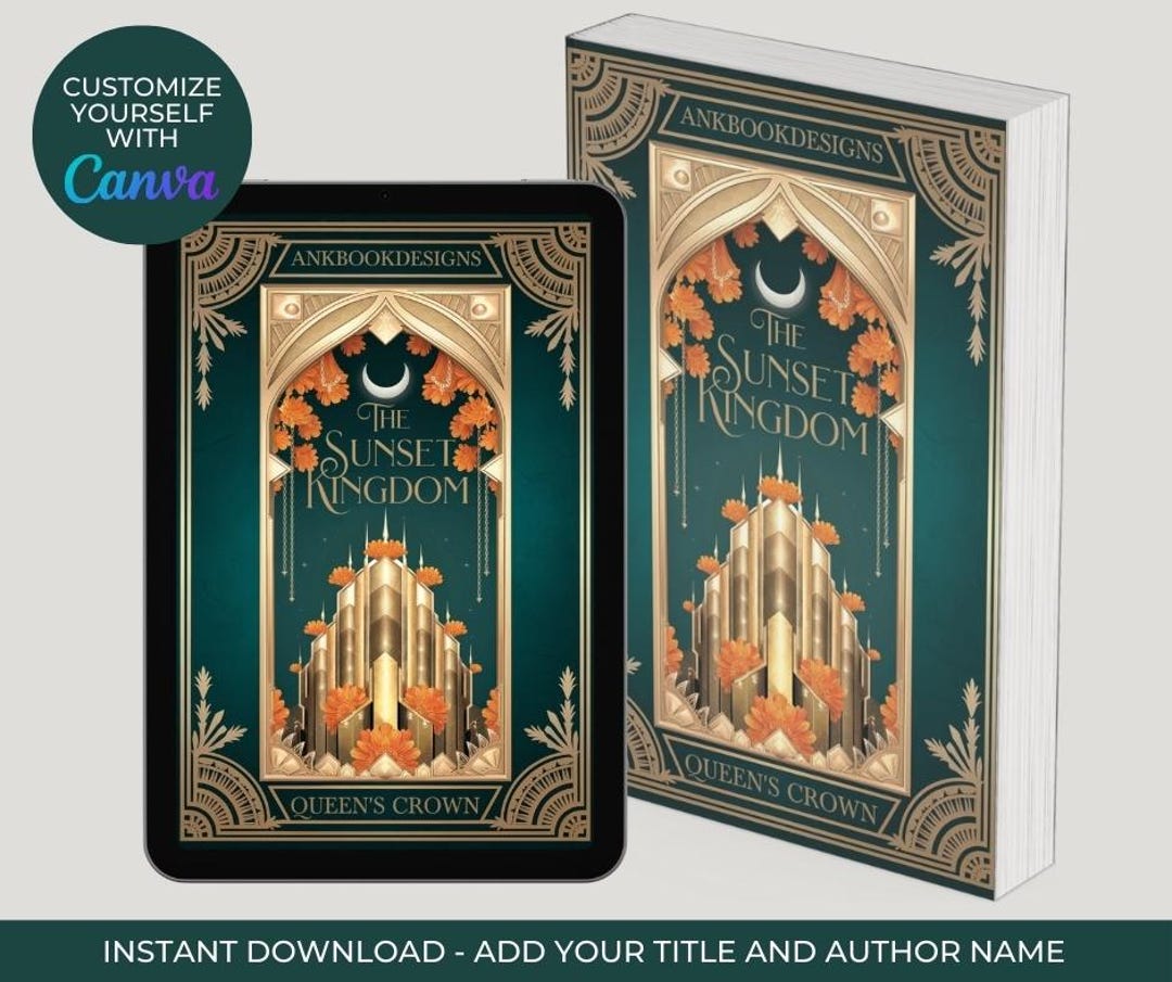 Unique Fantasy Romance Cover Premade | Canva Template- Self Serve ...