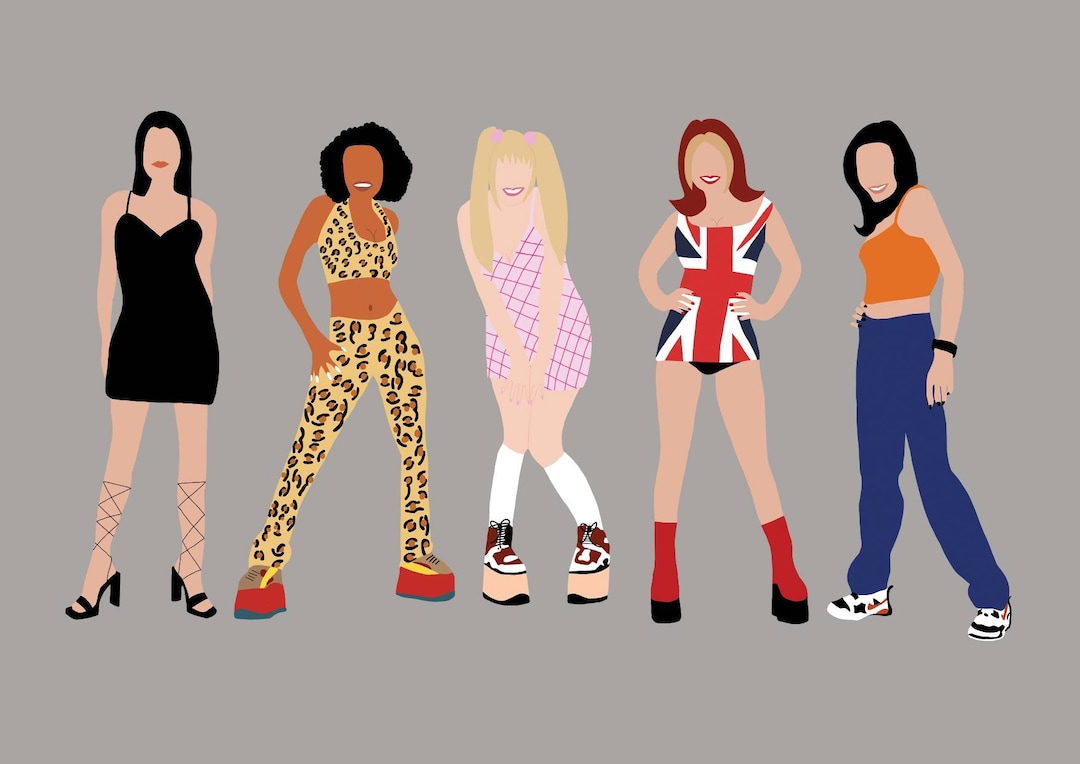 Spice Girls 90s Girl Band Print - Etsy UK