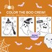 Printable Halloween Ghost Coloring Pages Instant Download, Halloween ...