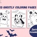Printable Halloween Ghost Coloring Pages Instant Download, Halloween ...