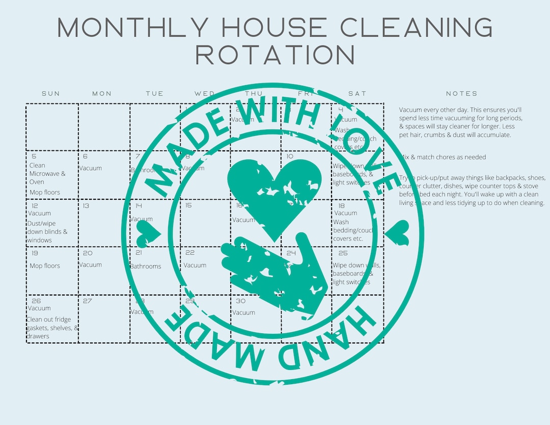 Rotating Chore Chart - Etsy