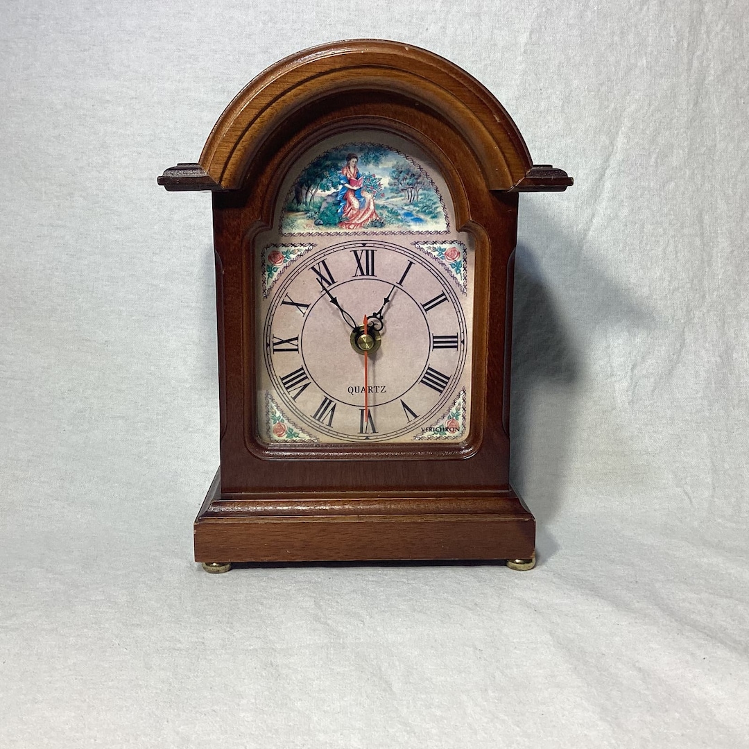 Verichron Quartz Wood Mantel Clock - Etsy