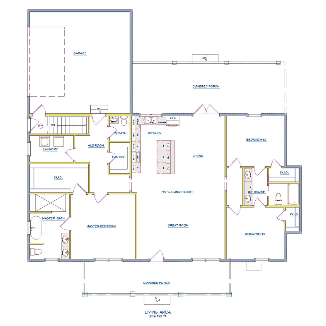 Modern Farmhouse House Plan Single Story Ranch 3 - Etsy Canada