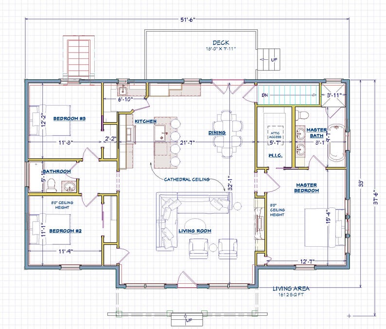 Farmhouse - 1600 Sqft - 3 Bedroom 2 Bath - Modern Farmhouse Ranch Home ...