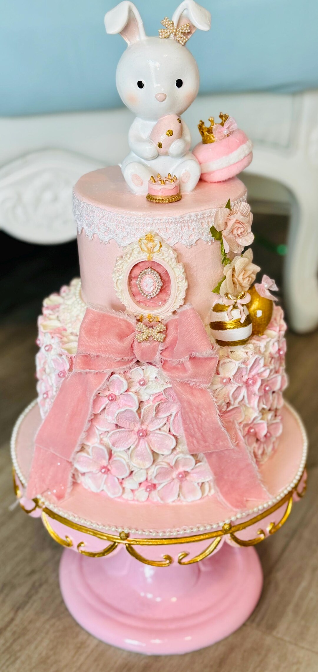 Bespoke Bunny With Macaroons - Etsy