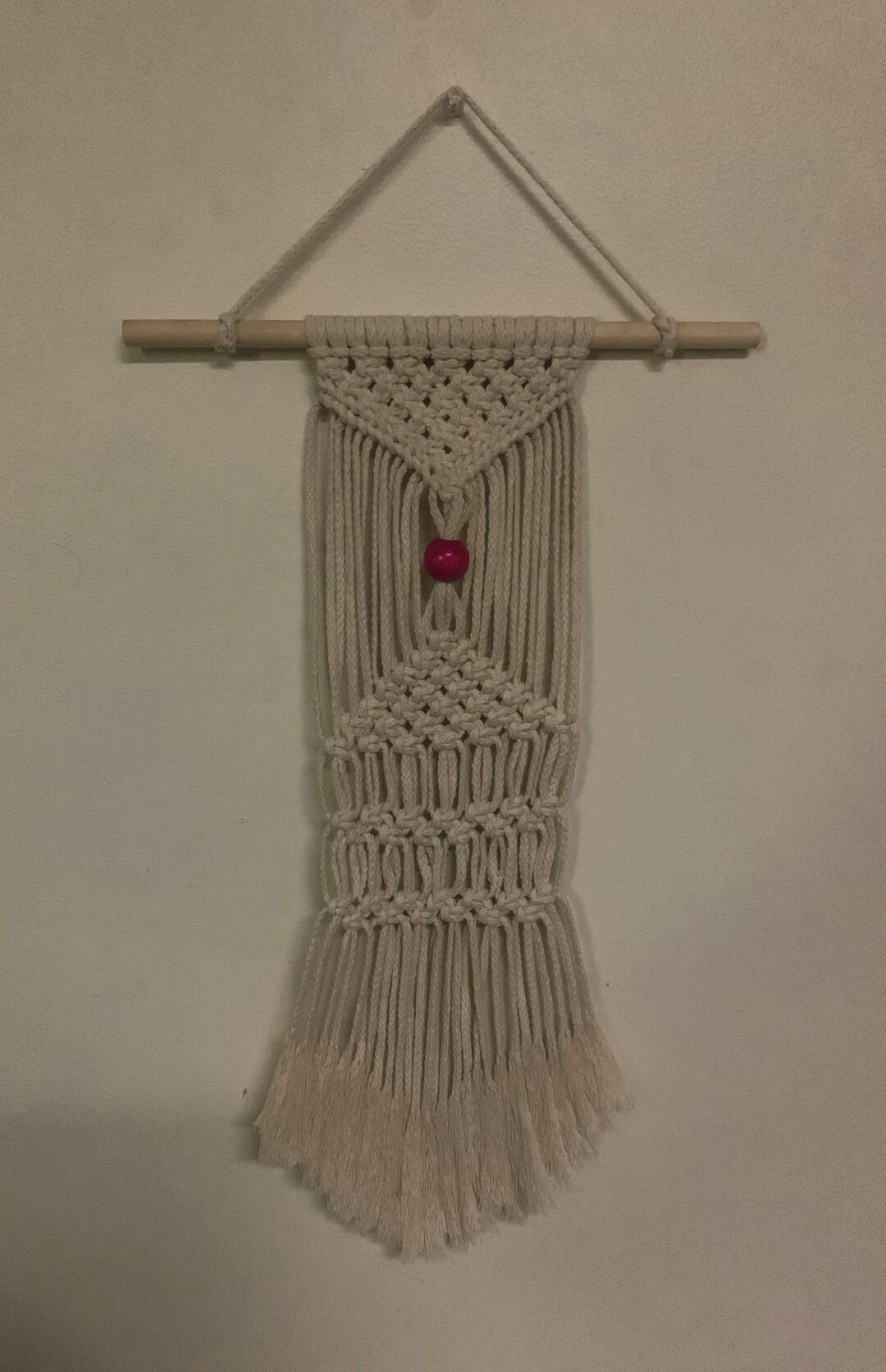Beaded Macrame Wall Hanging - Etsy