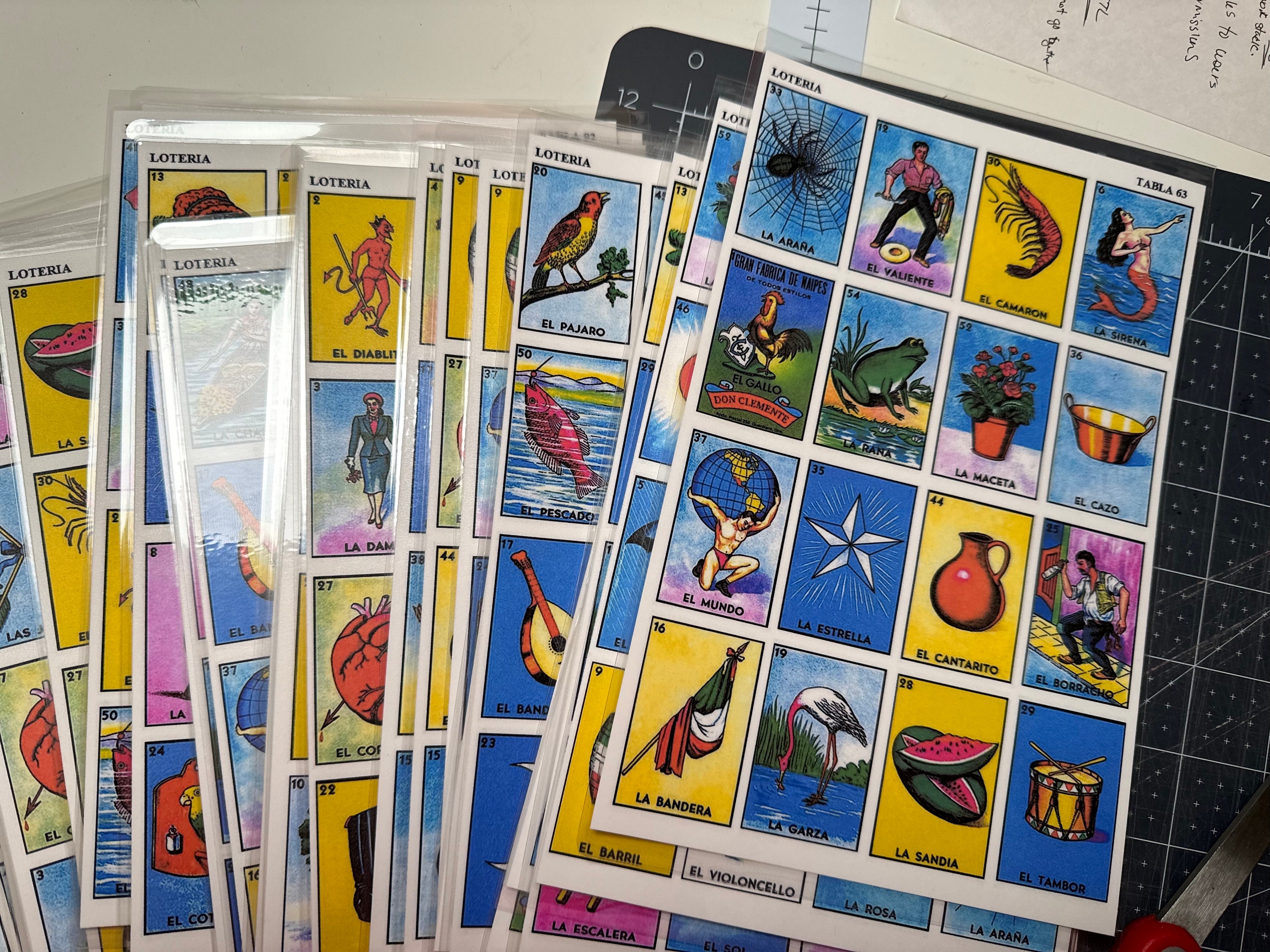 JPEG Mexican Loteria Cards 60 Count JPEG and PDF - Etsy