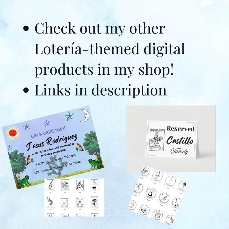 Loteria Wedding Invitation Customizable Template Creative Mexican ...