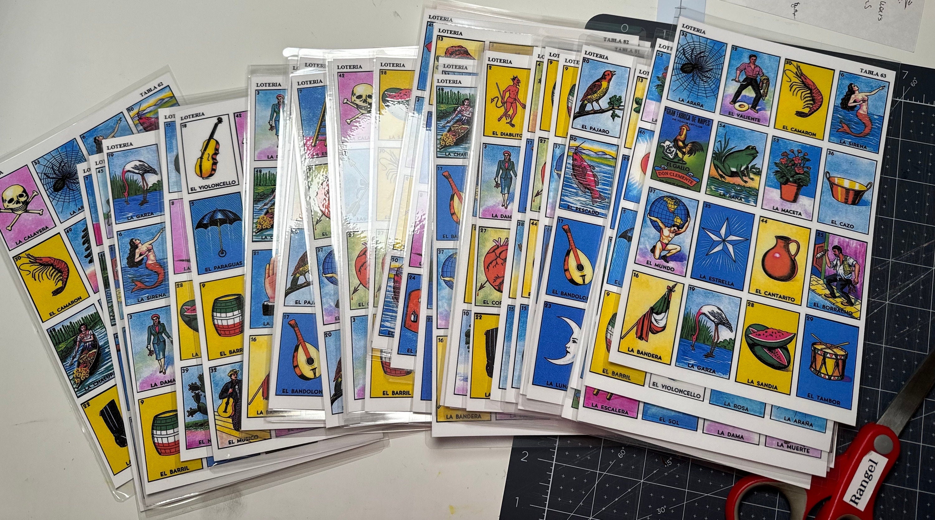 JPEG Mexican Loteria Cards 60 Count JPEG and PDF - Etsy