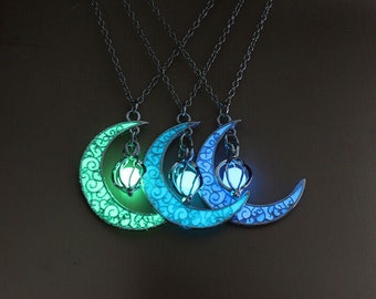 Moon Glow Necklace - Etsy