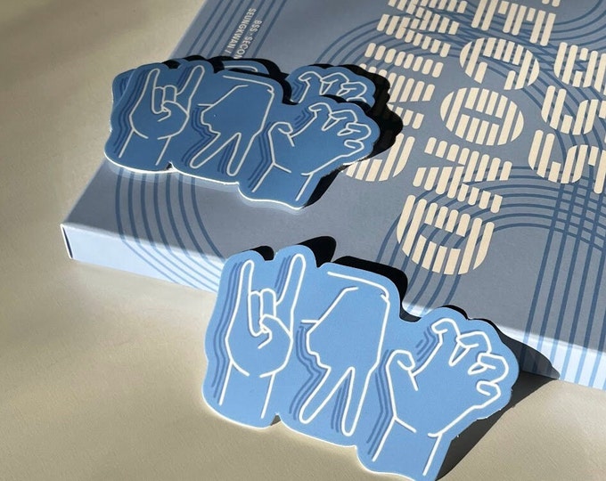 Bss/booseoksoon Hand Signs Sticker - Plain (no Text) - Etsy