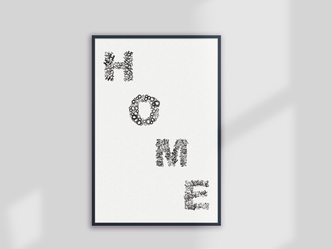 Home Letters, Letter, Wall Art Prints, Wall Decor, Printable Quotes ...