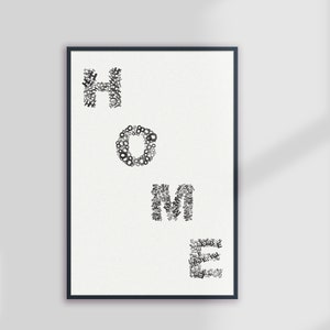 Home Letters, Letter, Wall Art Prints, Wall Decor, Printable Quotes ...