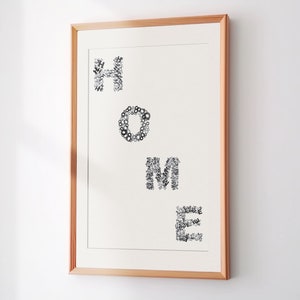 Home Letters, Letter, Wall Art Prints, Wall Decor, Printable Quotes ...