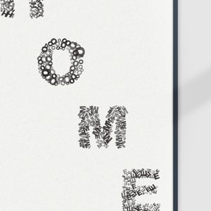 Home Letters, Letter, Wall Art Prints, Wall Decor, Printable Quotes ...