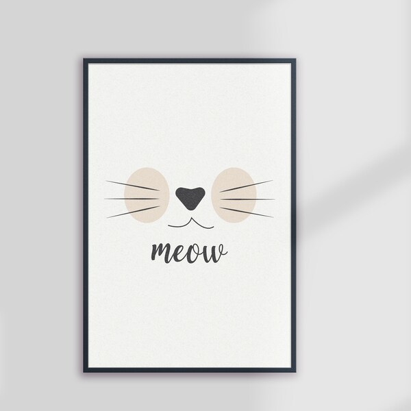 Meow Cat - Etsy