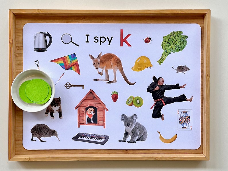 I Spy Alphabet Mats Red Consonants, Blue Vowels montessori - Etsy Australia