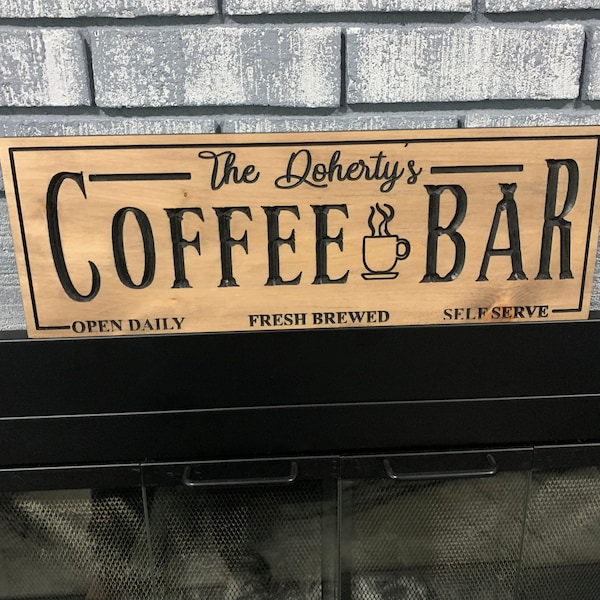 Wood Coffee Sign - Etsy