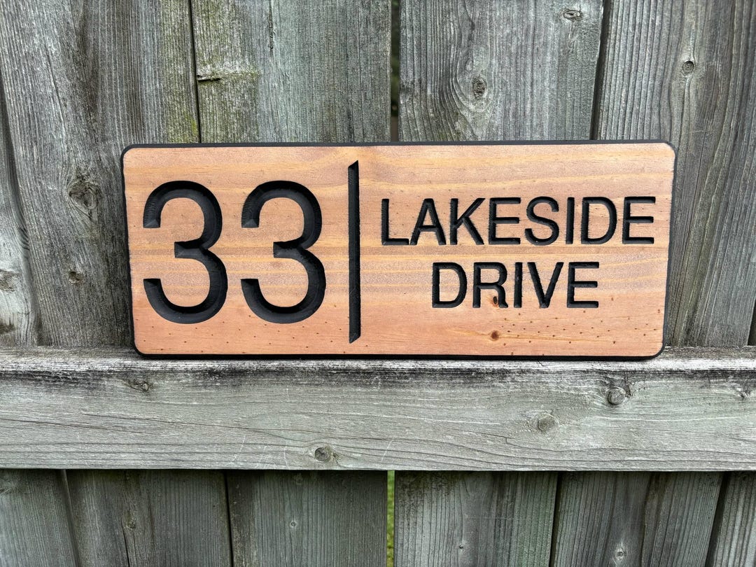 Custom Address Plaque | Street Number | Address Plaque | Home Number ...
