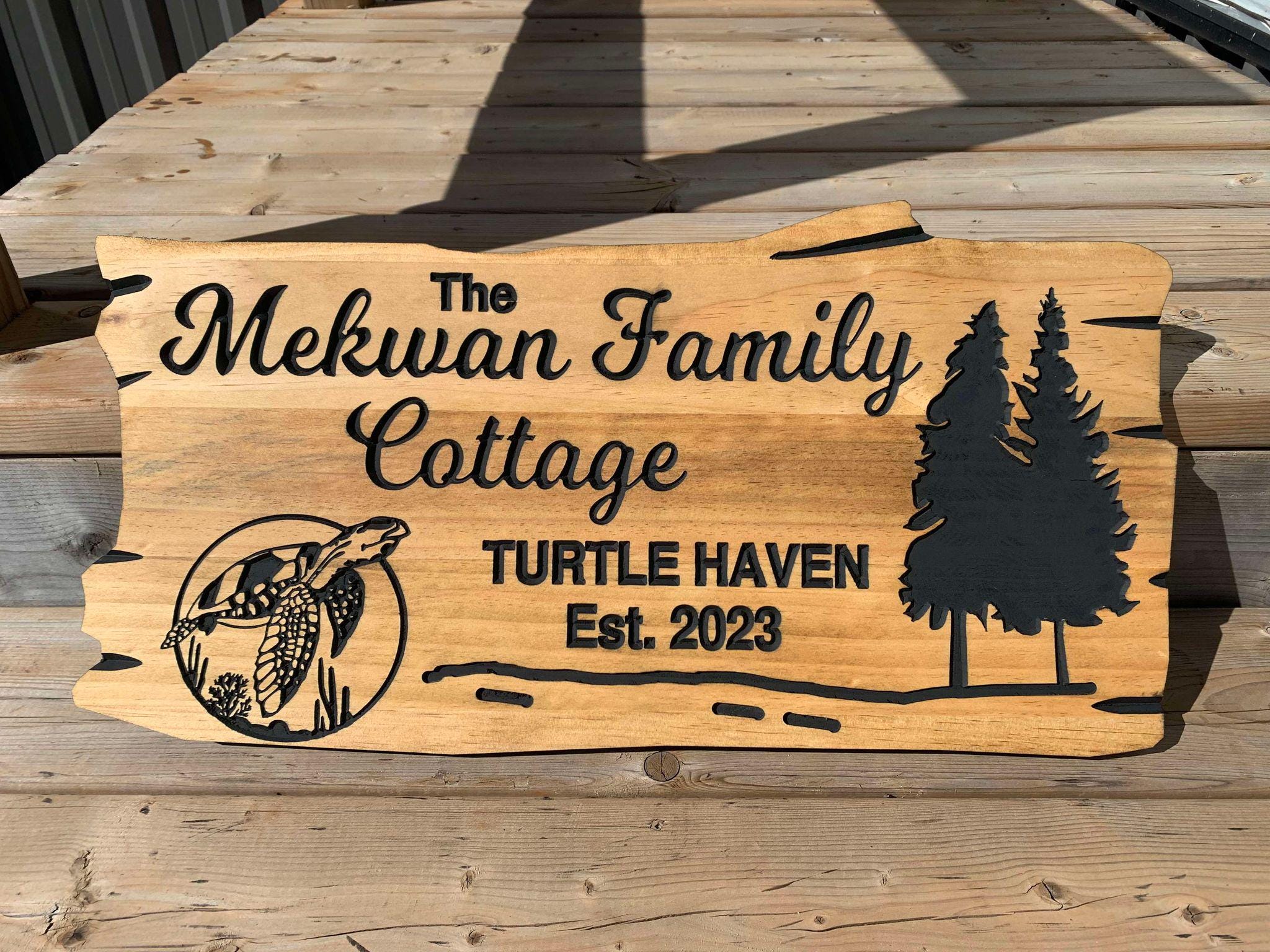 Wood Cottage Sign | Custom Cottage Sign | Wood Cottage Sign ...