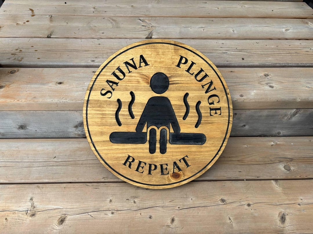 Custom Wood Sauna Sign – Personalized Pine Sauna or Hot Tub Rules Sign ...