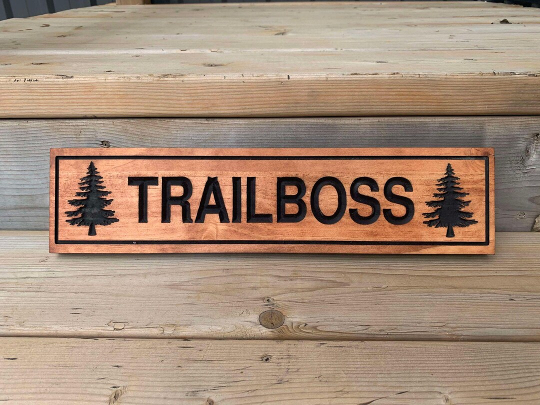 Custom Trail Sign | Outdoor Sign | Personalized Trail Sign | Engraved ...