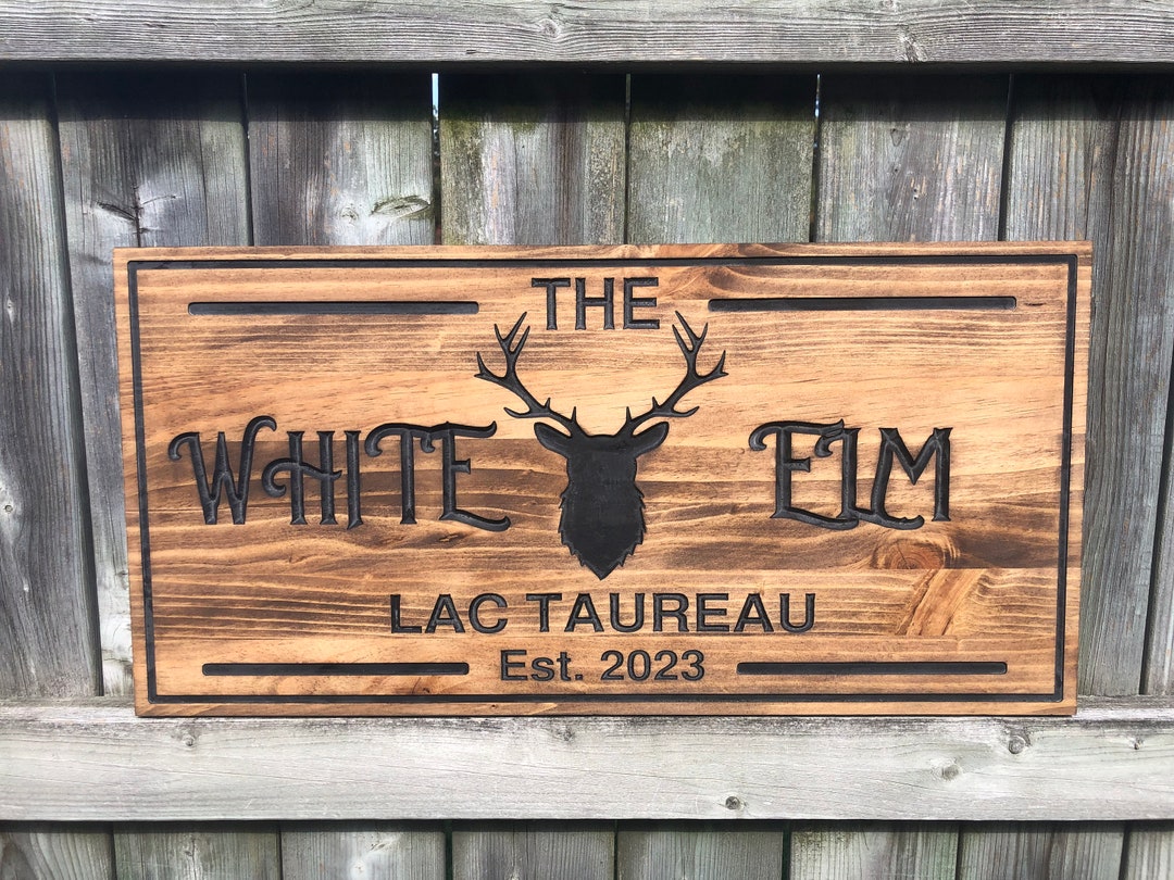 Custom Rustic Cottage Sign | Custom Engraved Lakehouse Sign | Outdoor ...