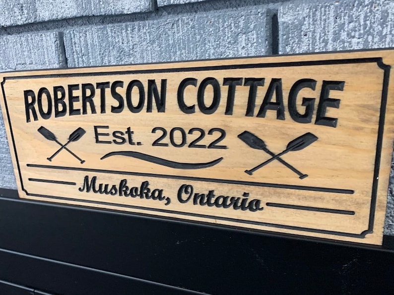 Custom Cottage Sign Custom Engraved Sign Outdoor Cottage - Etsy