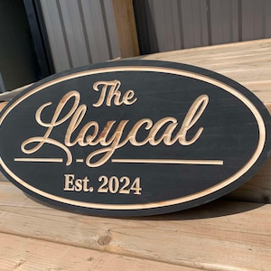 Custom Outdoor Wooden Sign Engraved Housewarming Gift Anniversary Gift ...