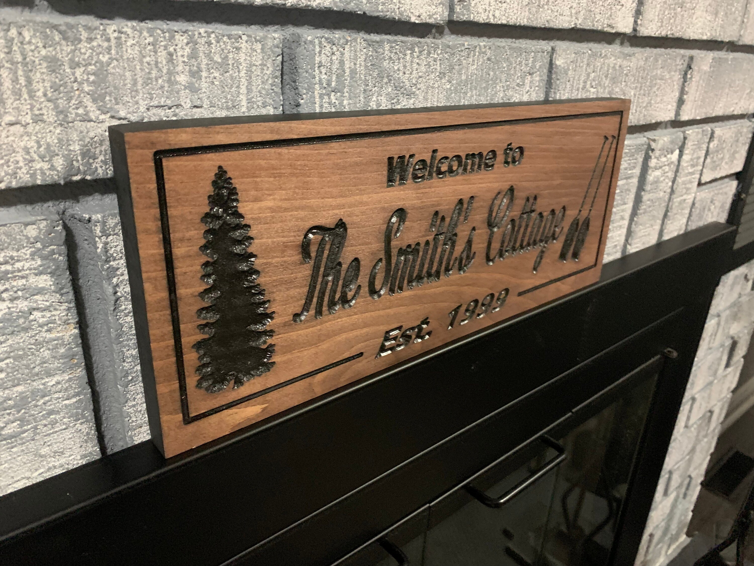 Custom Cottage Sign Custom Engraved Sign Outdoor Cottage - Etsy