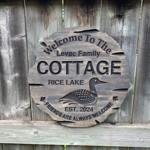 Outdoor Cottage Sign | Custom Cottage Sign | Wood Cottage Sign ...