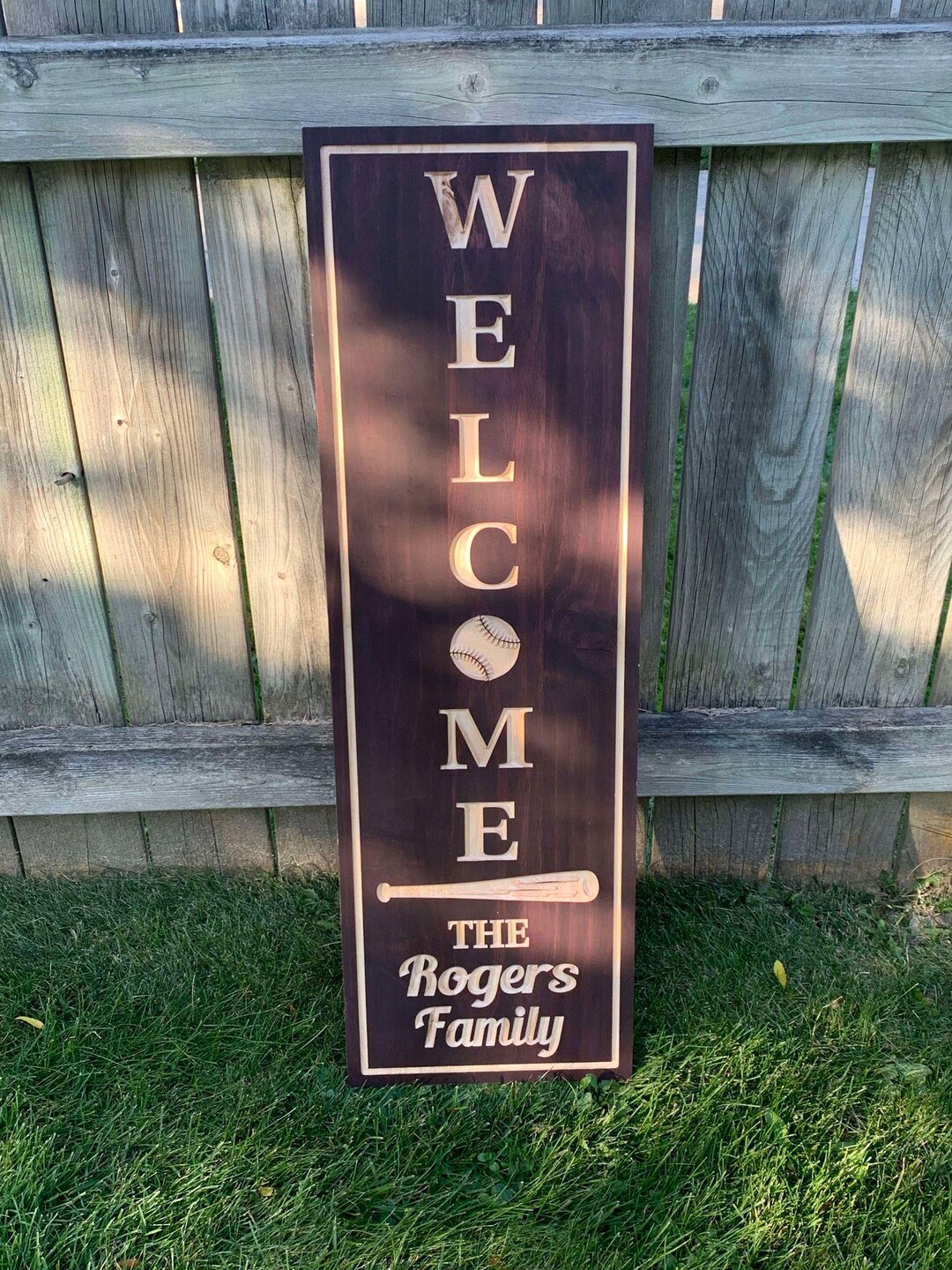 Personalized Family Welcome Sign, Custom Wood Sign, Welcome Sign ...