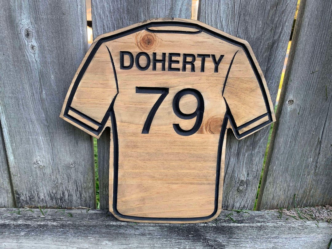 Custom Football Sign – Personalised Wall Art for Boys Room or Man Cave ...