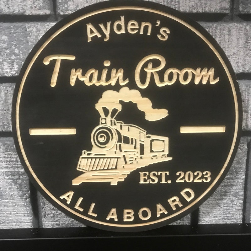Train Sign - Etsy